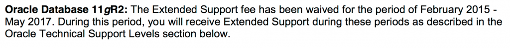 Oracle Database 11.2 Extended Support Waived – usn-it.de